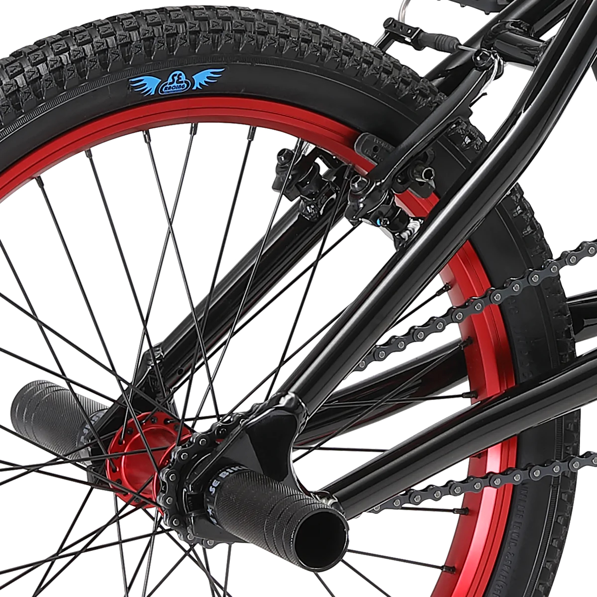 Black/Red SE Ripper 20” – Sleek & Durable BMX Ride