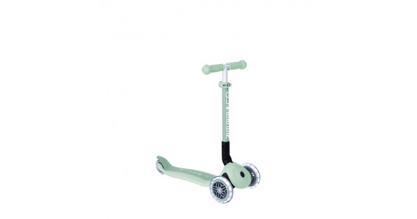 Globber Ecologic Junior Foldable Lights Scooter Pistachio