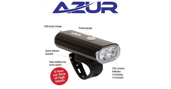 Azur | USB Halo 750 Lumens Head Light | Go Easy Online