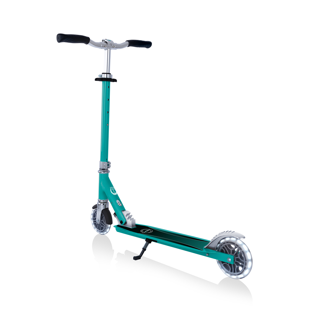Globber FLOW ELEMENT Foldable Scooter with Lights - Jade | Go Easy ...