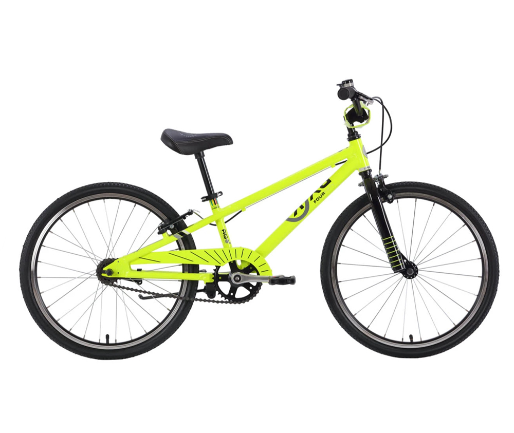 BYK Bikes E-450 Kids Single Speed Bike – Neon Yellow/Black