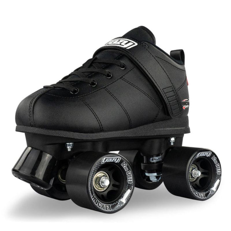 Crazy Skates Rocket Speed Skates Black - Mens 5 | Womens 6 | EU 37 ...