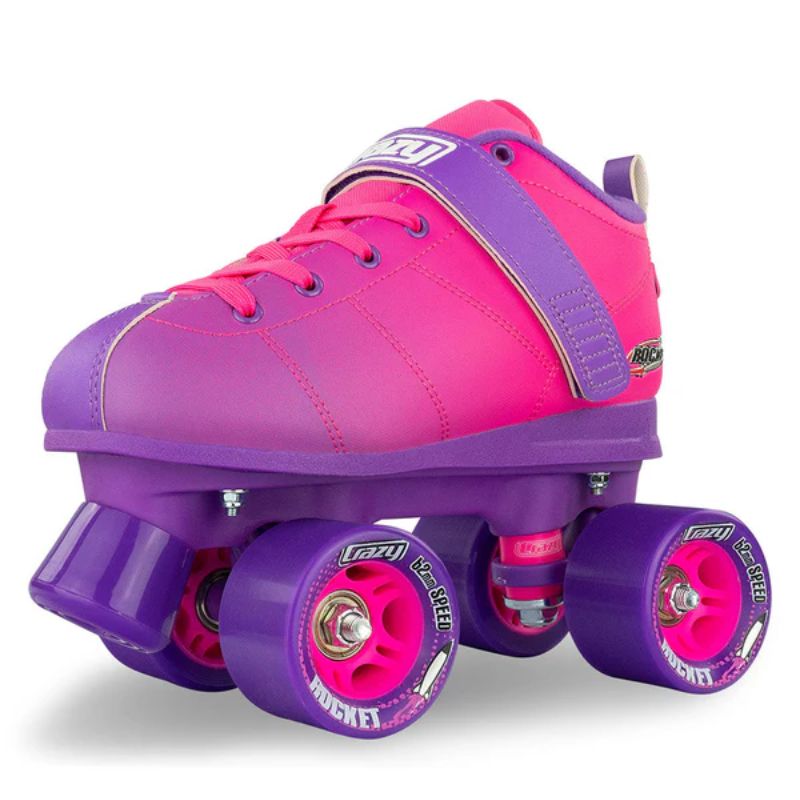 Crazy Skates Rocket Speed Skates Pink/Purple - Mens 4 | Womens 5 | EU ...