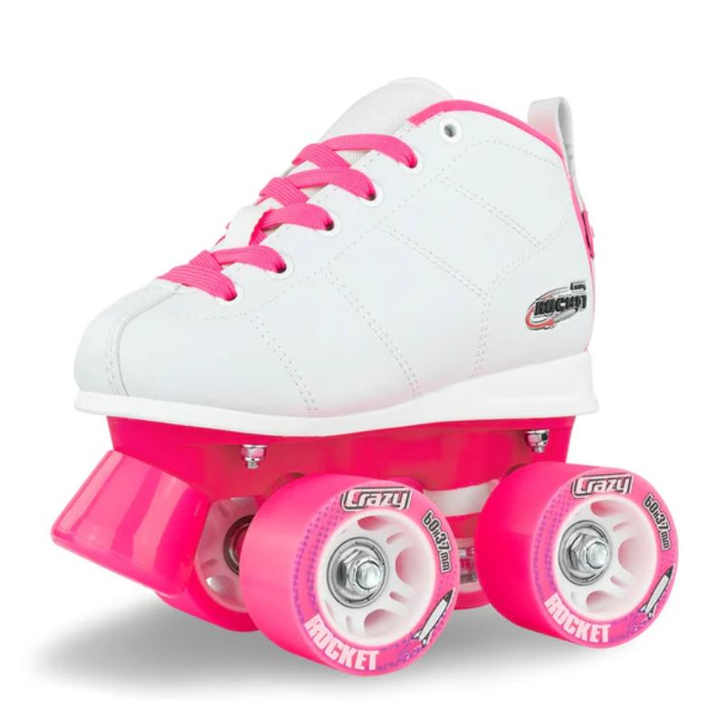 Crazy Skates Rocket JR Roller Skates White - Mens 2 | Womens 2 | EU 33 ...