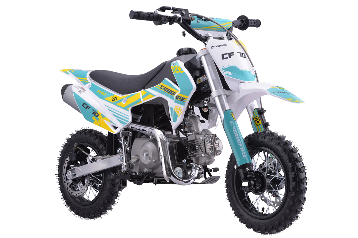 Crossfire CF70 70cc Kid Dirt Bike Teal Blue | Go Easy Online