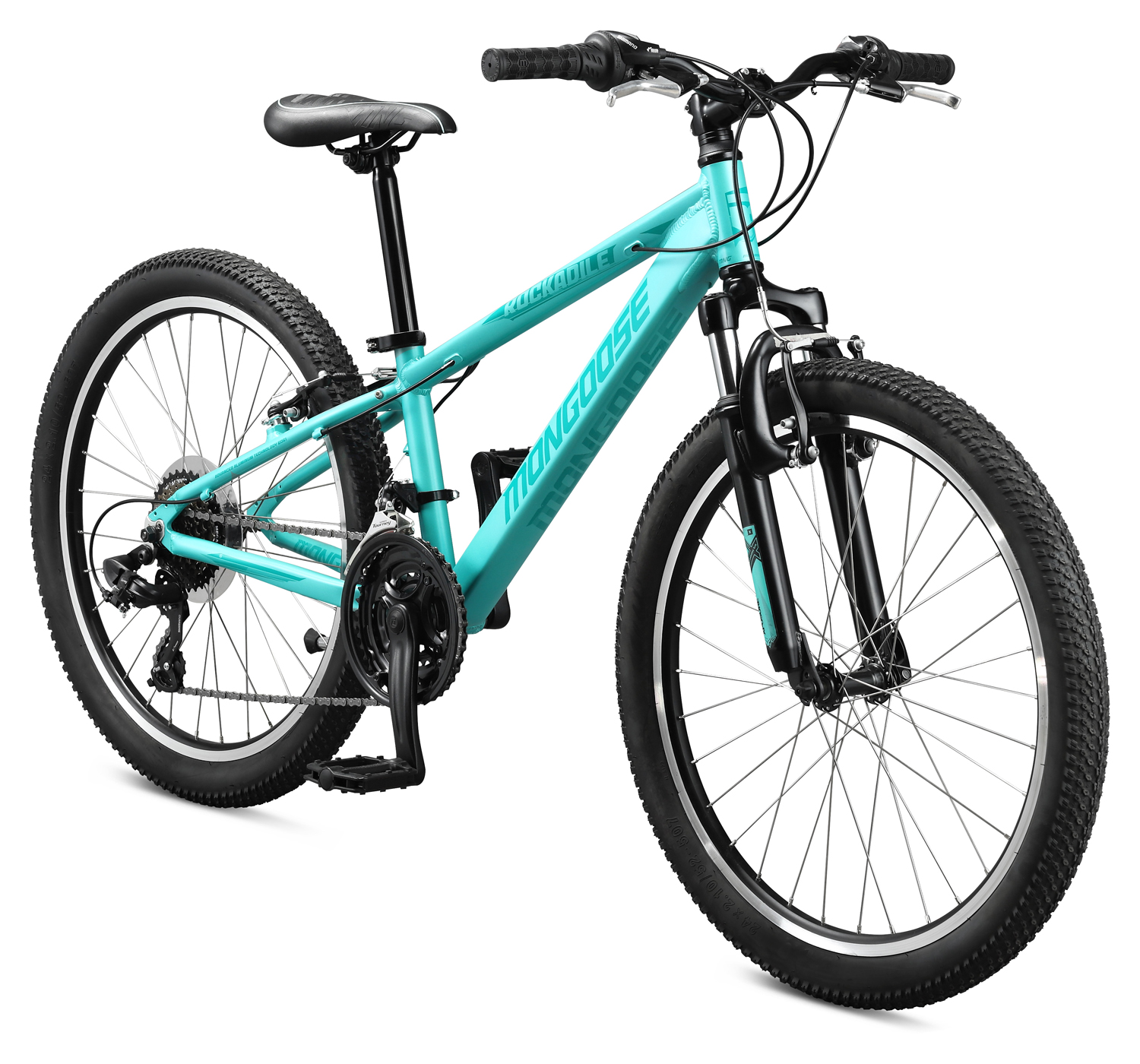 Mongoose Rockadile 24" Girls MTB Bike - Teal