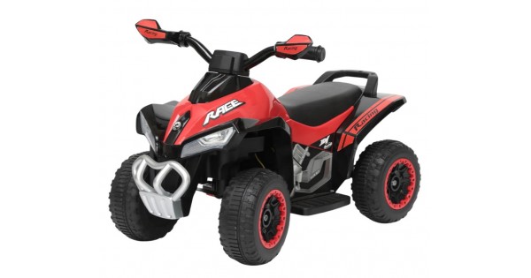 Lenoxx Quad E Ride On ATV for Kids in Bright Red