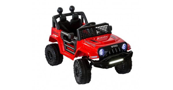 Lenoxx Jeep Inspired Ride On Car in Bold Red Finish