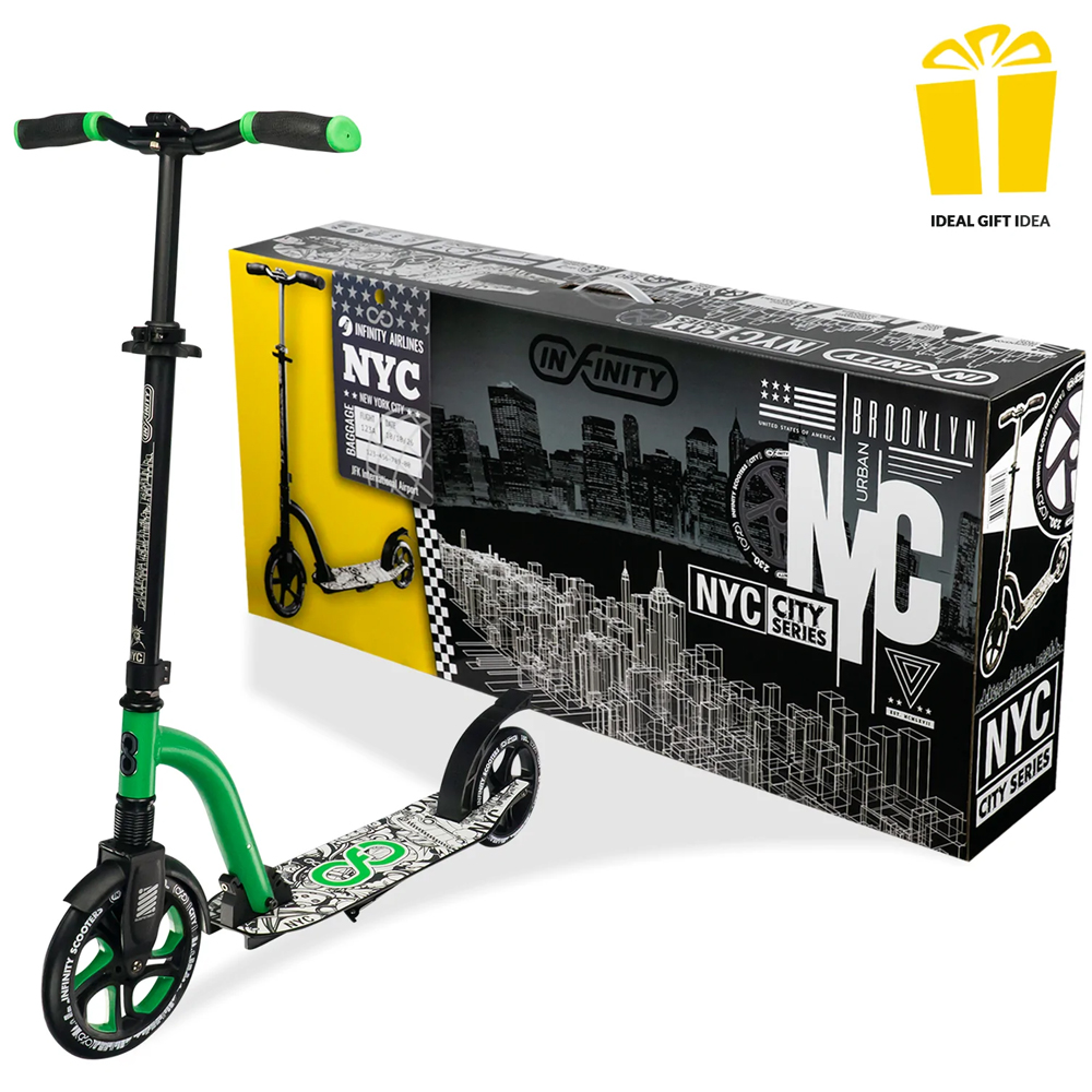 Infinity NYC Series Commuter Scooter Green | Go Easy Online