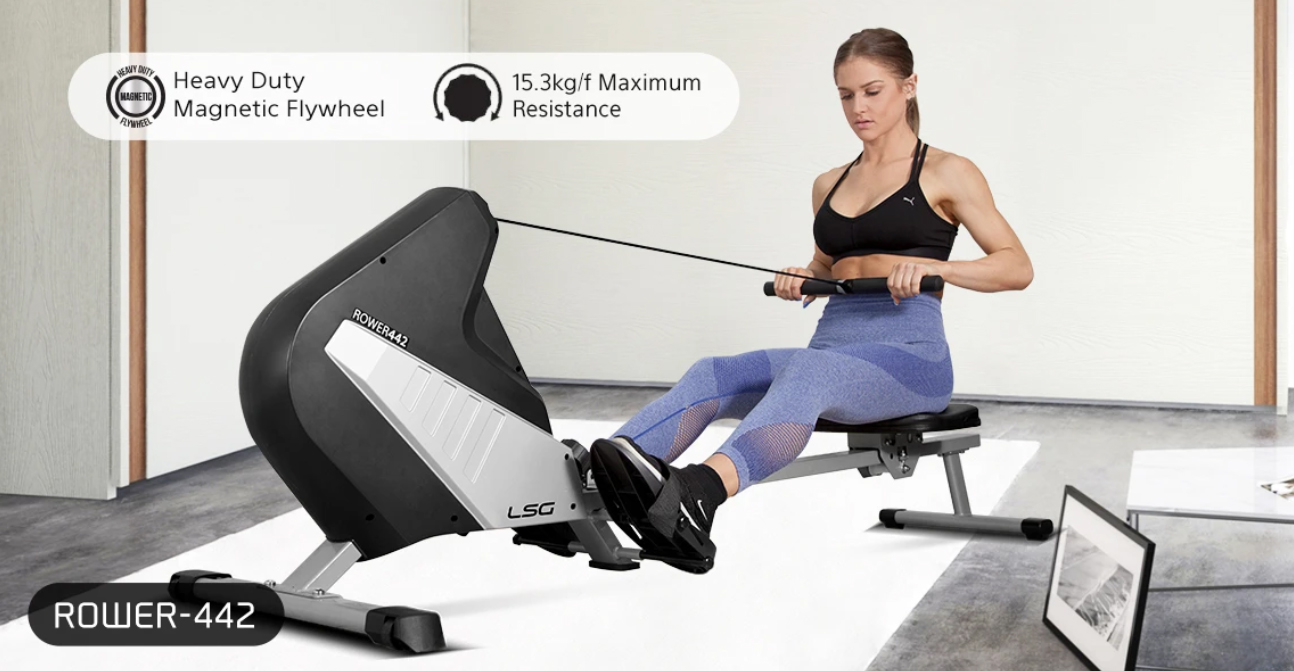 Shop LSG Rower 442 Magnetic Rowing Machine – Full-Body