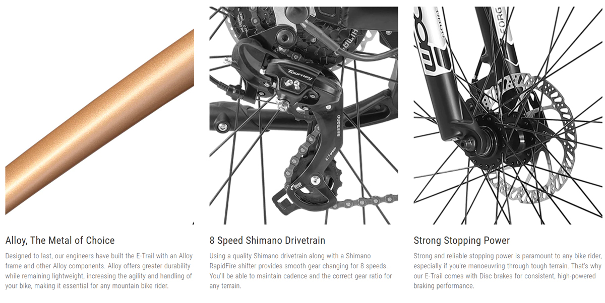 27.5" Progear E-Trail MTB Dual Suspension E-Bike