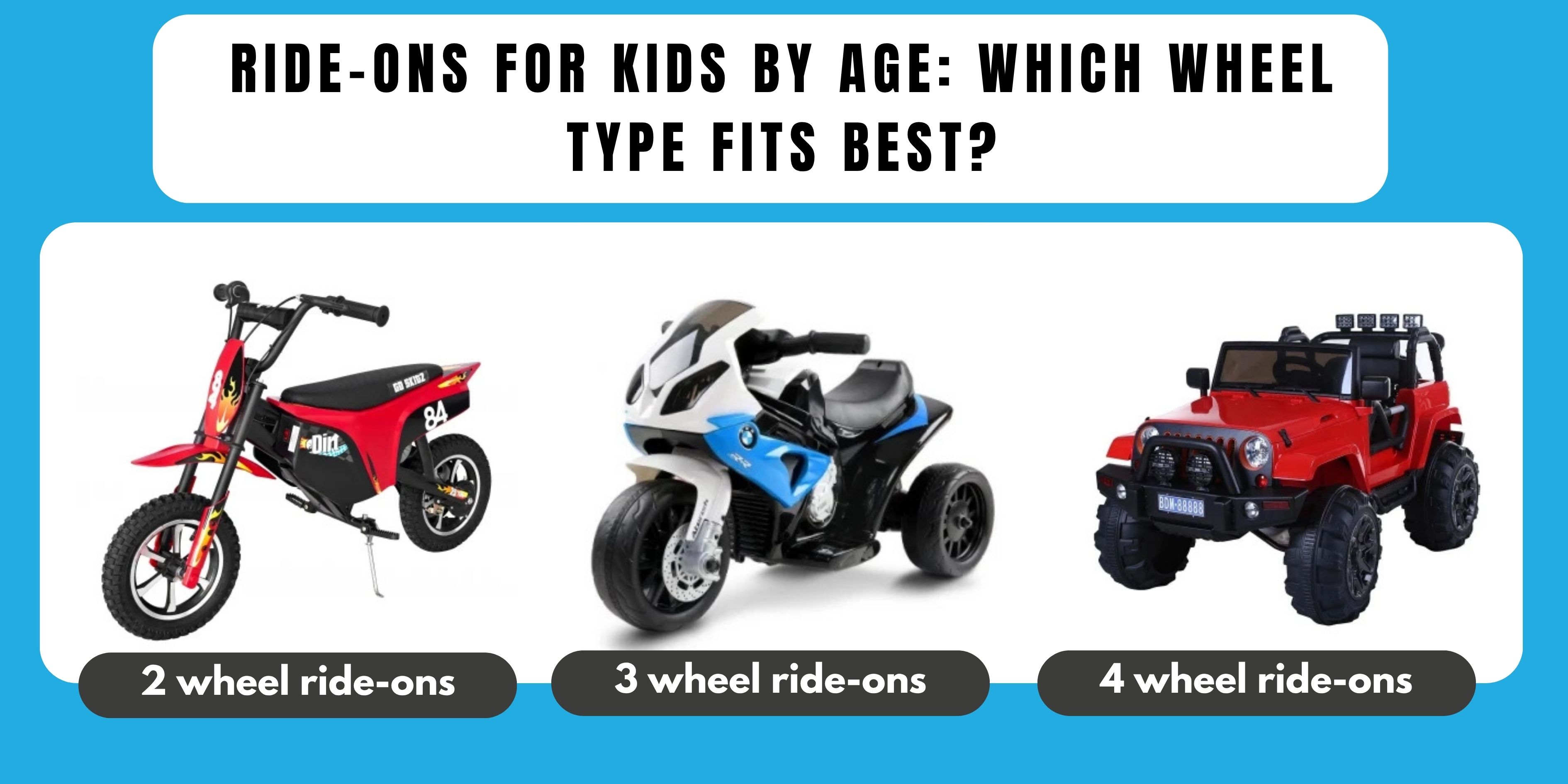 Best Ride-Ons by Age & Wheel Type | Go Easy Online